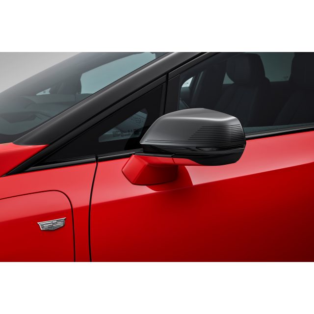 Cadillac Outside Rearview Mirror Covers in Vader with Laser Ablation Design for Vehicles without HD Surround Vision 85533593 Cadillac Accessories