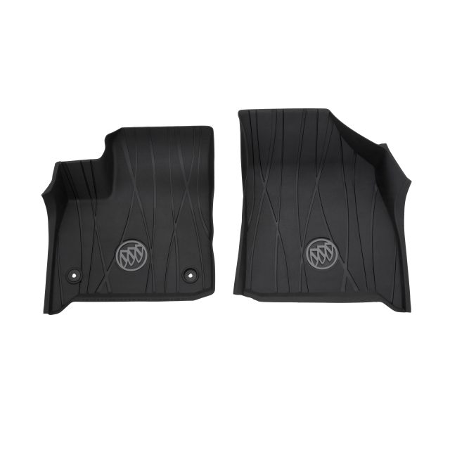 Buick First Row Premium All Weather Floor Liners in Ebony with Buick Logo 84522812 Buick Accessories